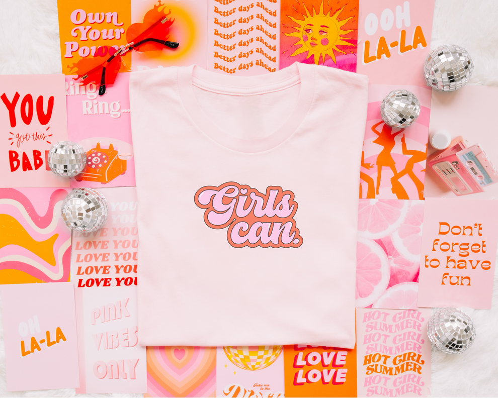 Girls Can tee – Honeybunch